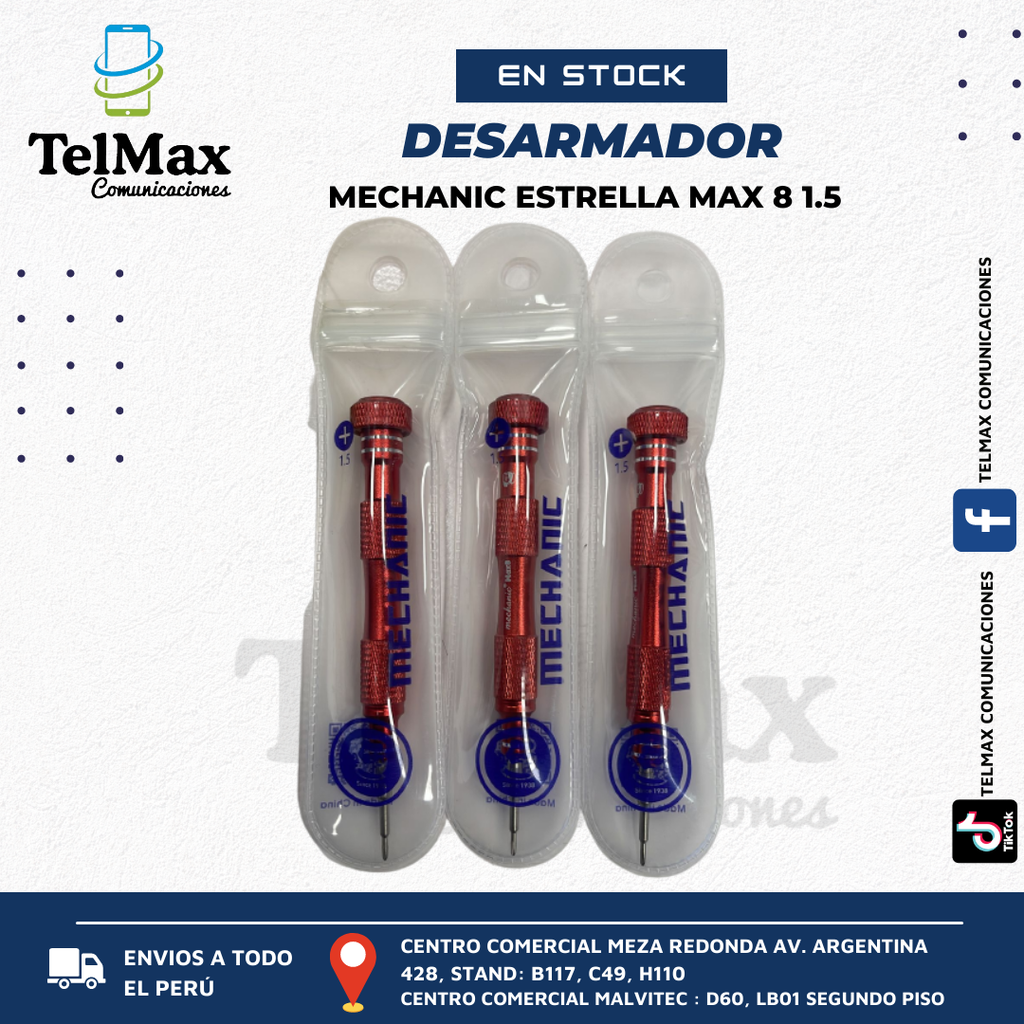 Desarmador Mechanic Max8 (Estrella) | Telmax