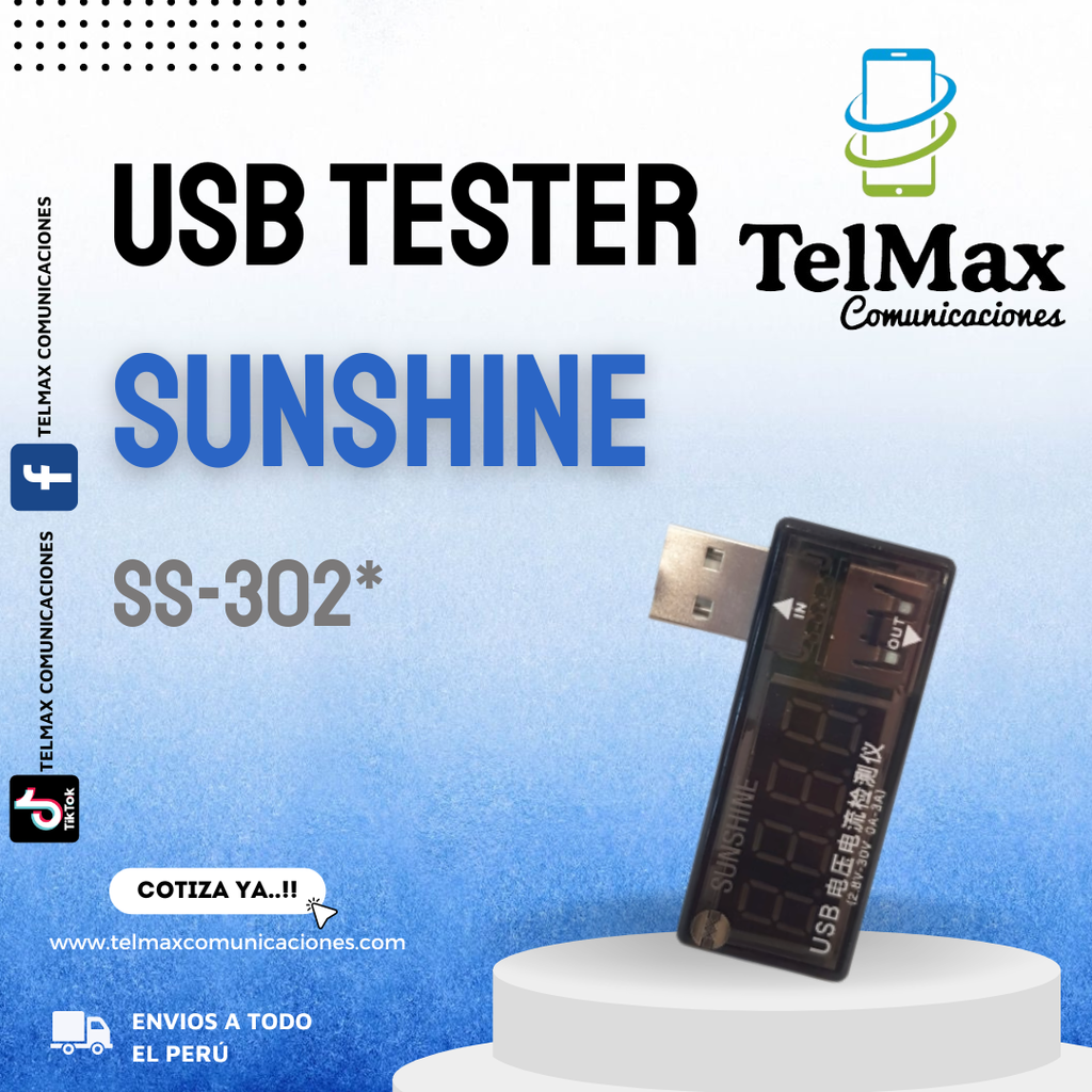 USB TESTER SUNSHINE SS-302* | Telmax