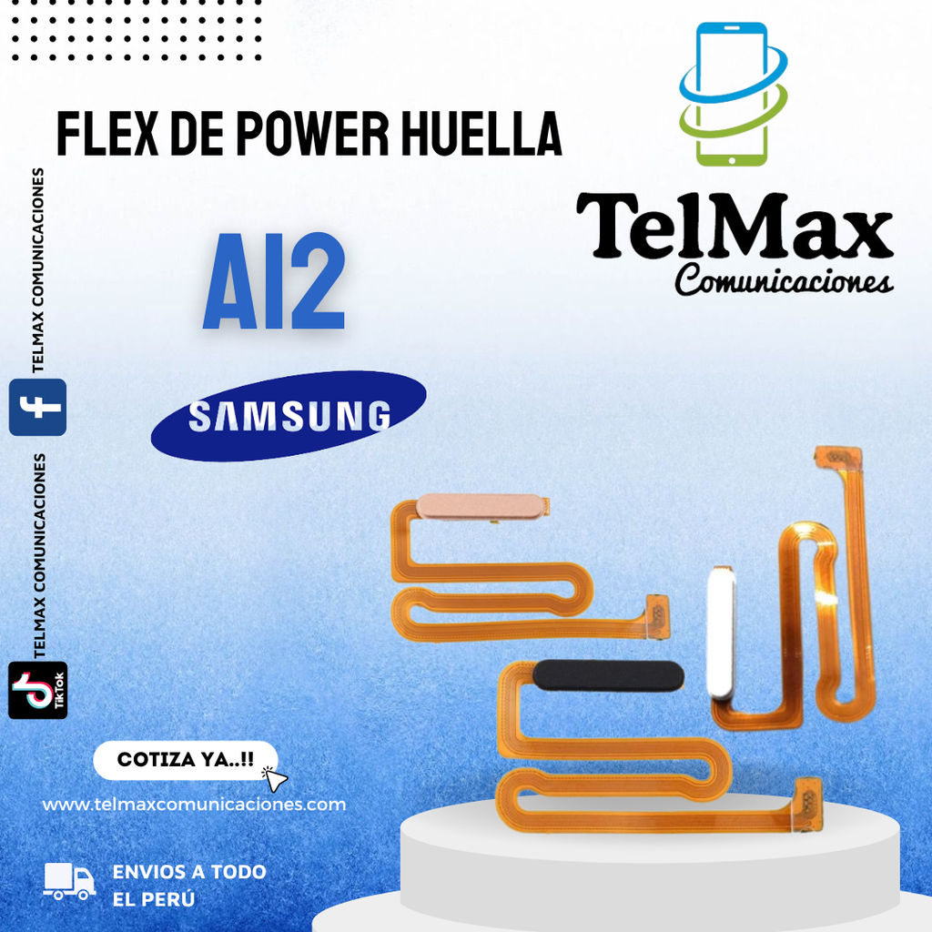 SENSOR DE HUELLA SAMSUNG A12 | Telmax